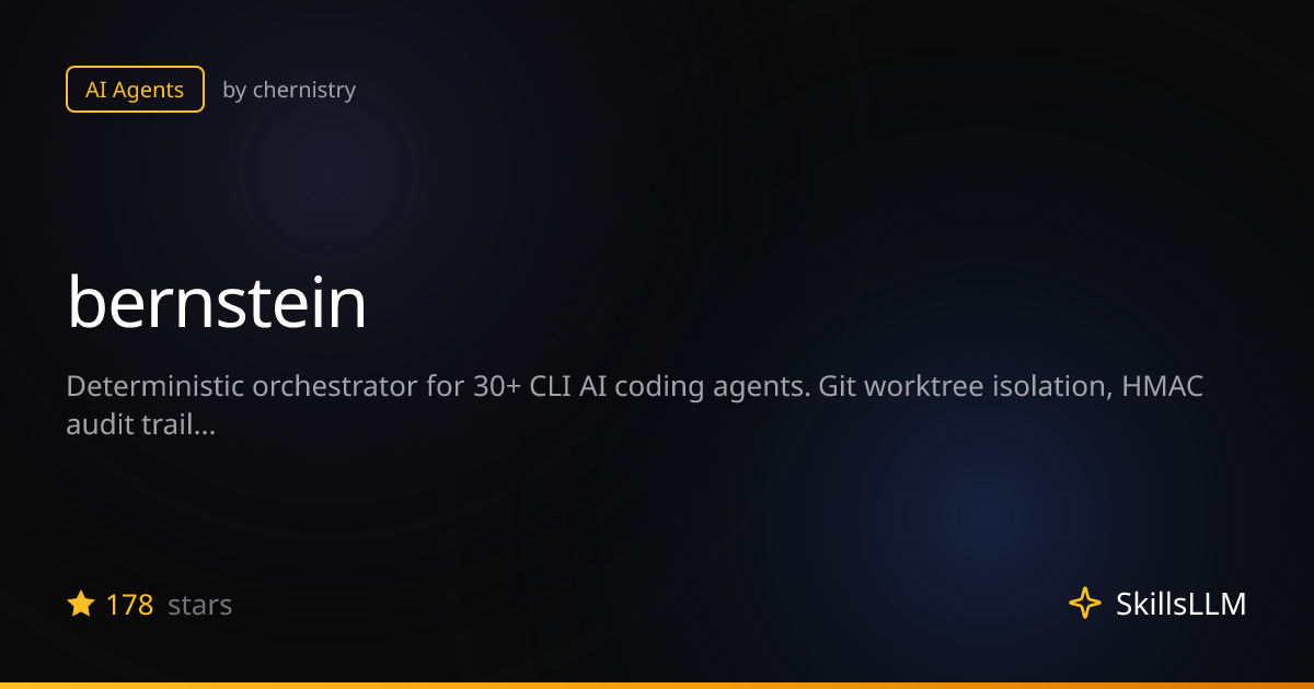 bernstein - AI Agents | SkillsLLM